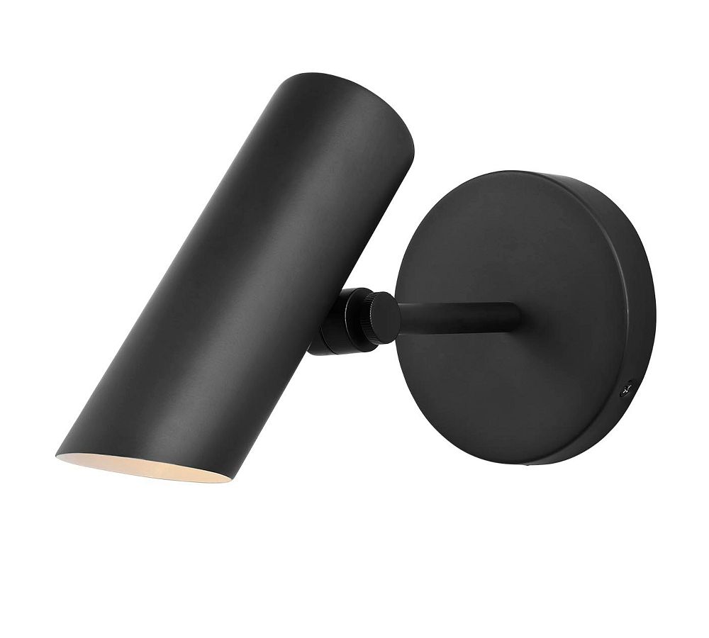Open Box: Fraser Metal Sconce, Small, 8" - Midnight Black | Pottery Barn
