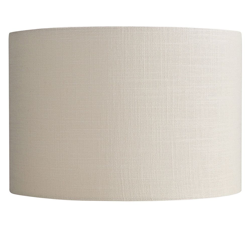 Open Box: Gallery Linen Straight-Sided Drum Lamp Shade, Extra Large, 19 ...