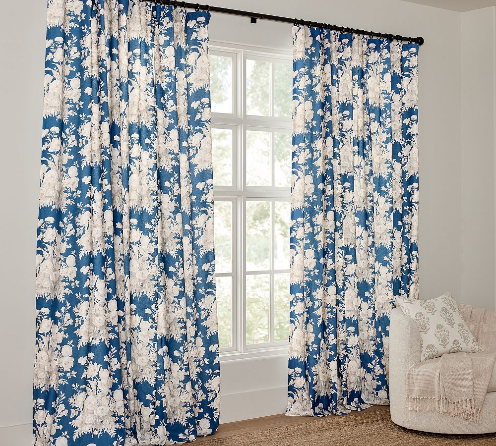 Bethany Floral Curtain | Pottery Barn