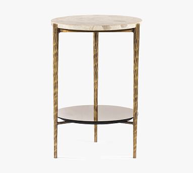 Rowan Marble Round End Table | Pottery Barn