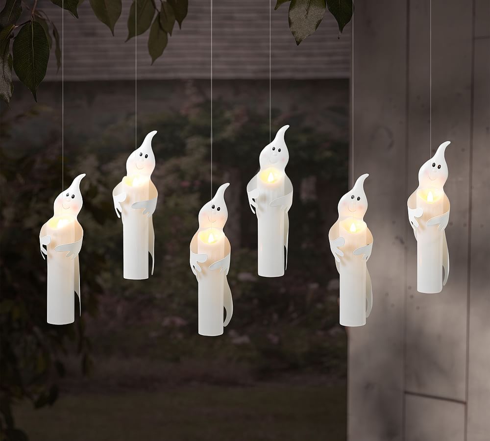 Hanging Ghosts LED String Lights - Set of 6 | Pottery Barn