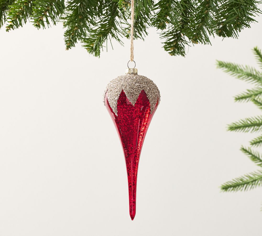 Red and Gold Finial Ornament | Pottery Barn