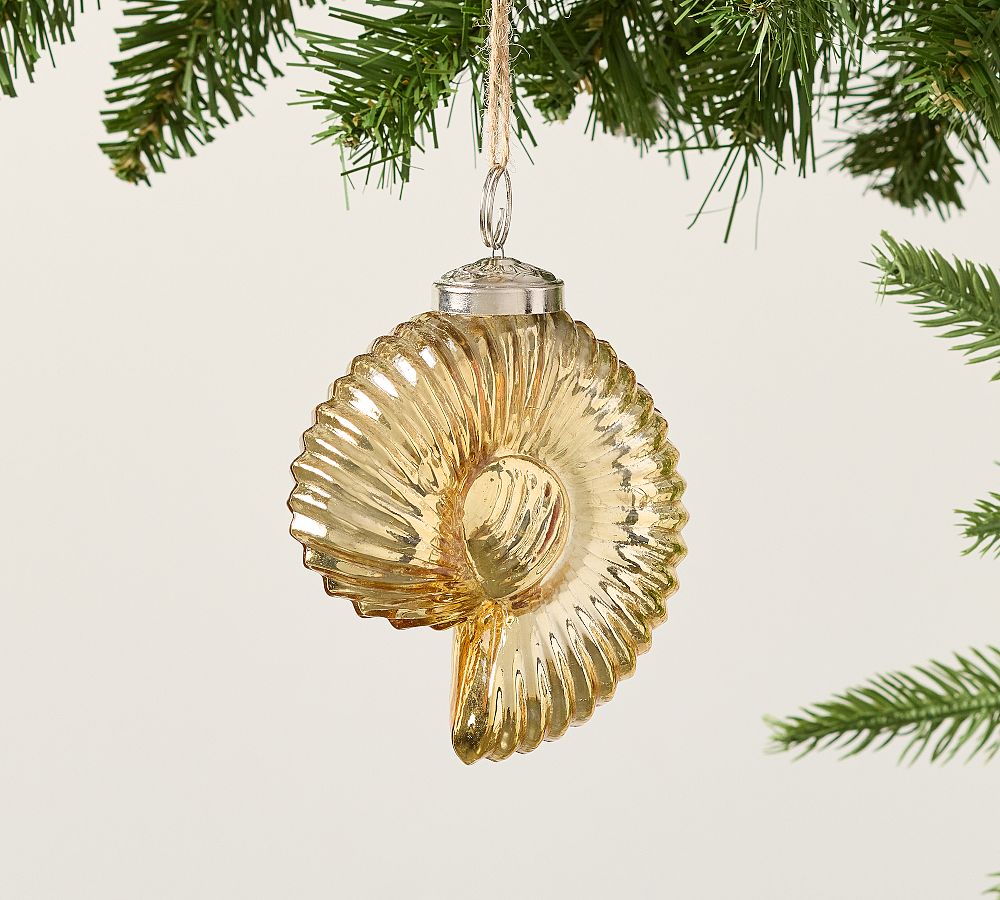 Gold Shell Ornament | Pottery Barn