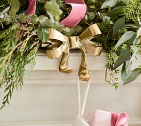 LoveShackFancy Bow Stocking Holder | Pottery Barn