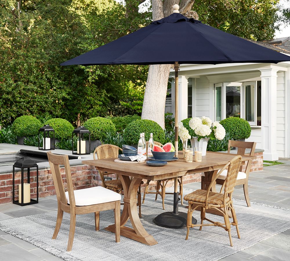 Fallbrook Extendable Outdoor Dining Table (76"-106") | Pottery Barn
