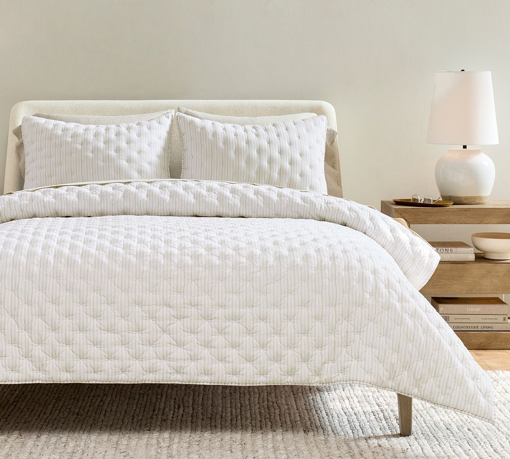 Carter Striped Quilt - Cozy & Elegant Bedding | Pottery Barn