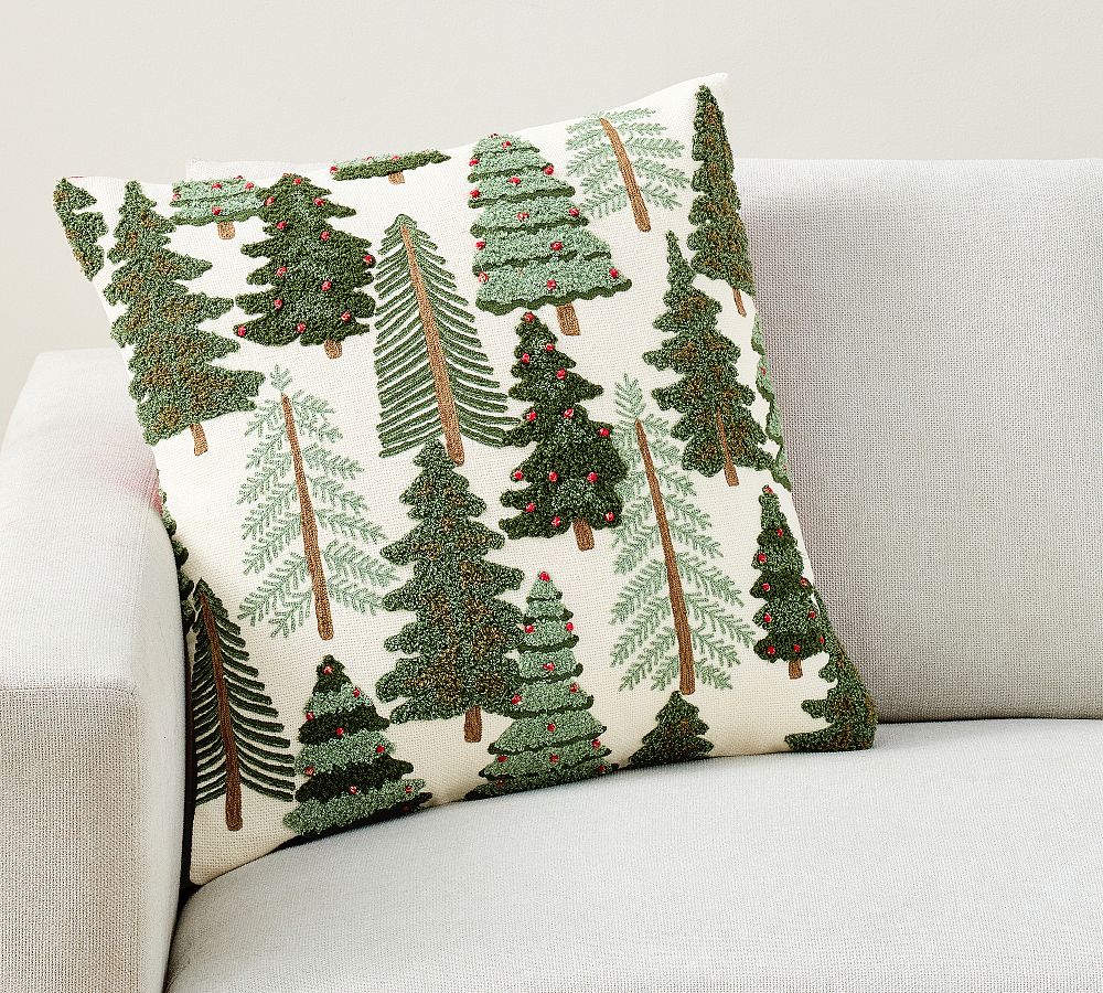 Pinecrest Embroidered Pillow | Pottery Barn