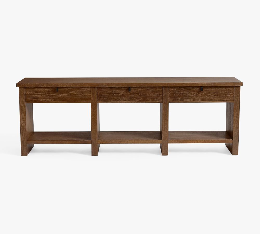 Open Box: Modern Farmhouse Console Table (90") - Tahoe Brown | Pottery Barn