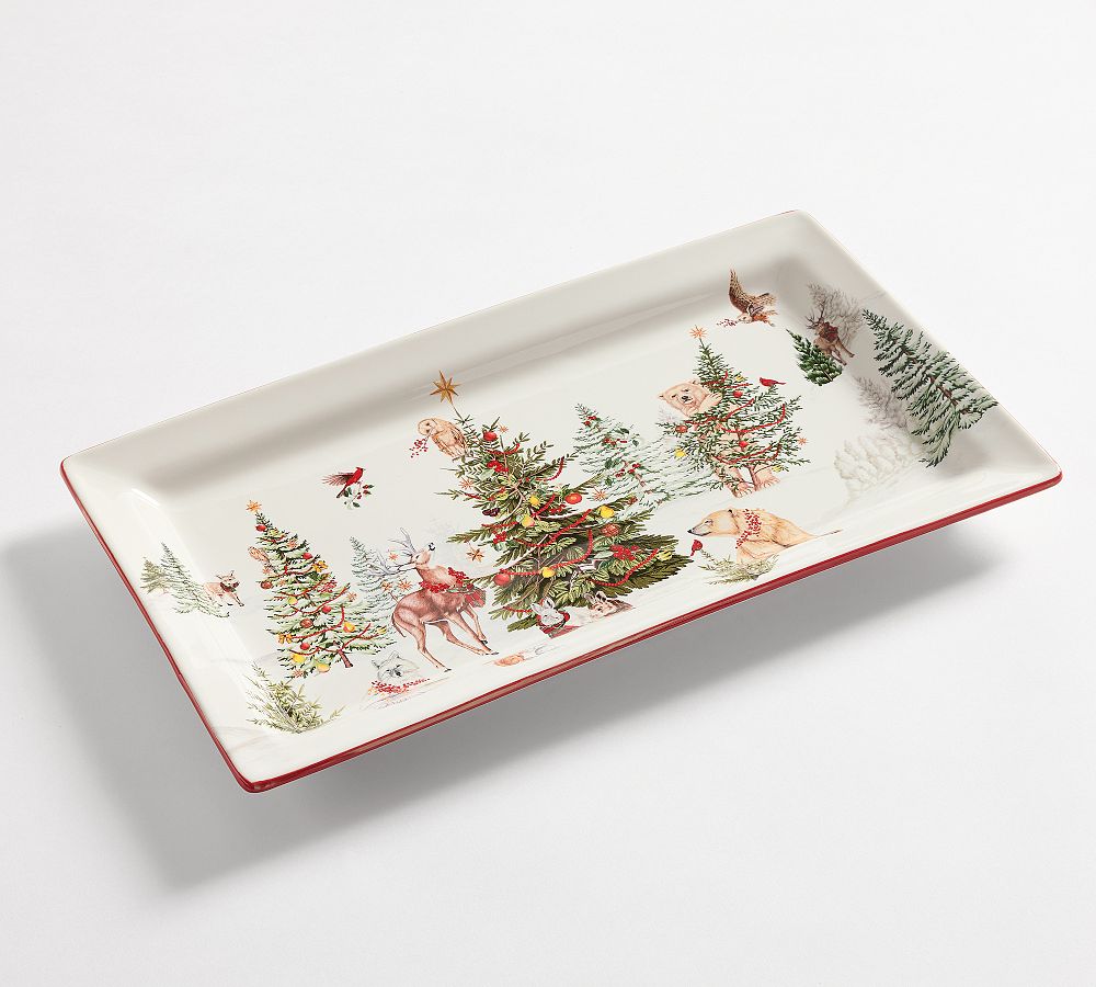Enchanted Forest Serving Platter | Pottery Barn