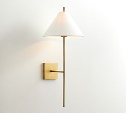 Open Box: Ellis Metal Sconce, 30" - Tumbled Brass | Pottery Barn