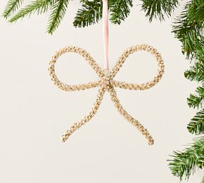 LoveShackFancy Gold Bow Ornament | Pottery Barn