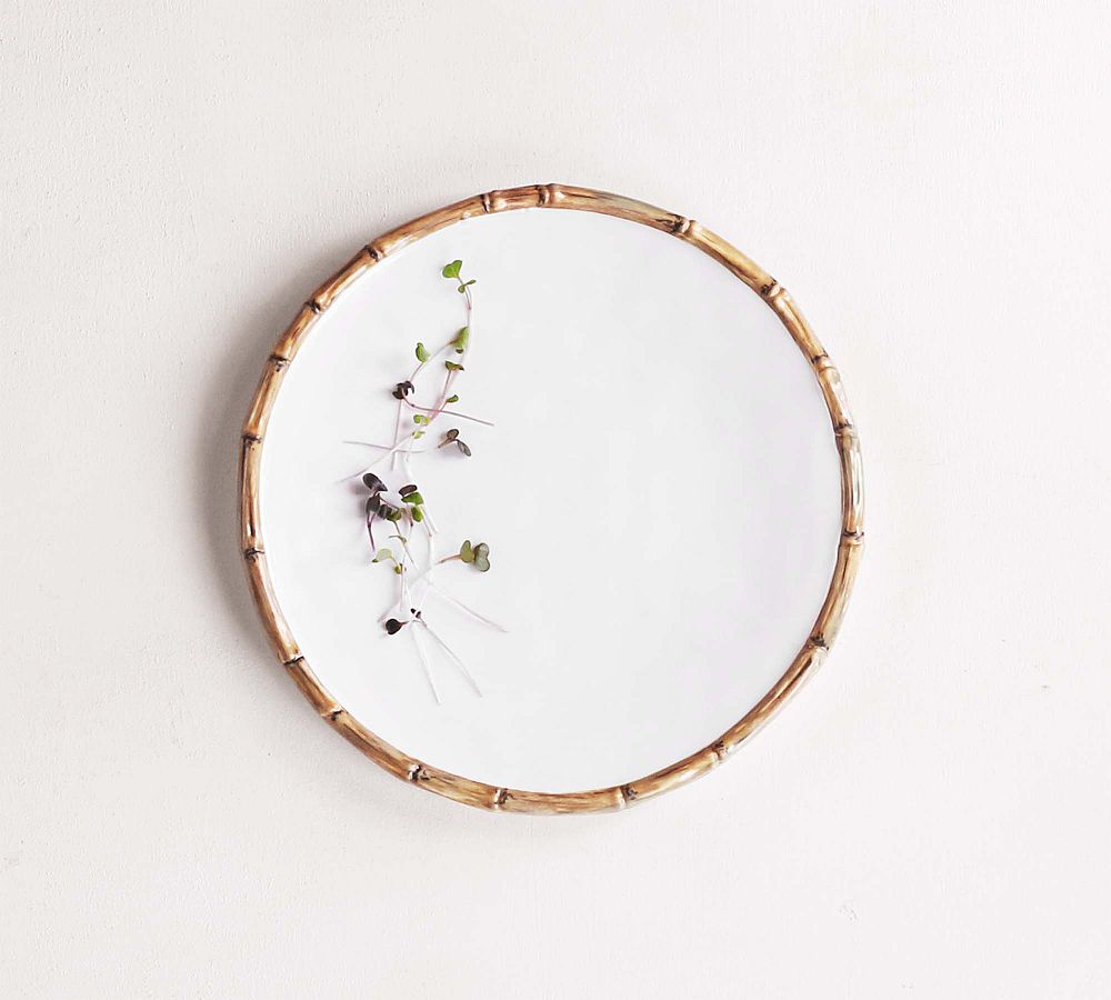 Open Box: Bamboo Outdoor Melamine Dinner Plates, 11", Set of 4 ...