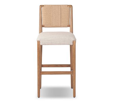 Eaton Upholstered Bar Stool | Pottery Barn