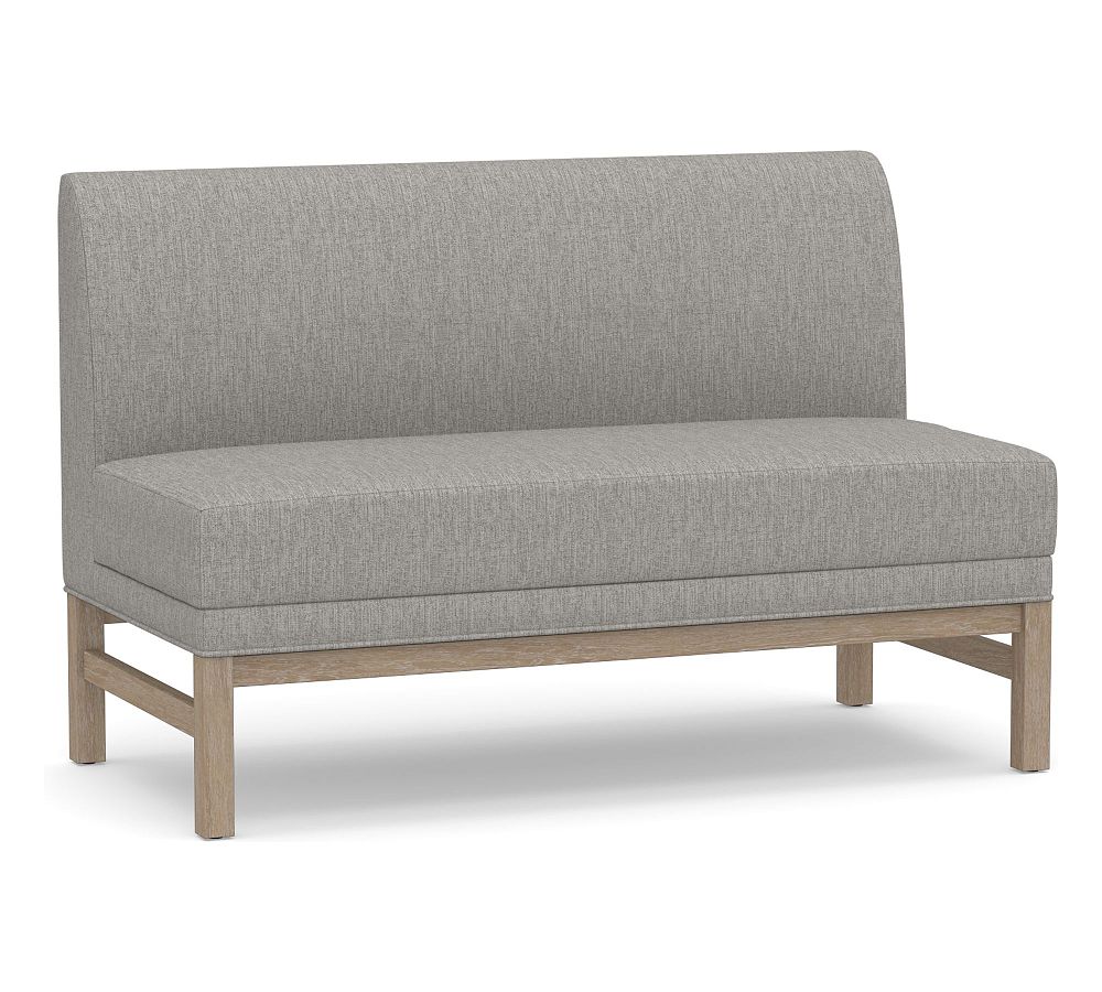 Open Box: Nielson Upholstered Modular Banquette, 50" Double Seat ...
