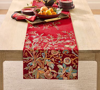Lunar New Year Velvet Table Runner | Pottery Barn