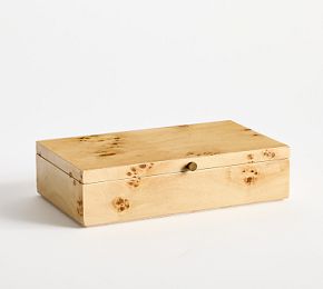 Burlwood Envelope Box | Pottery Barn