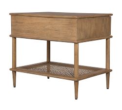 Francis Rectangular Cane Side Table (26") | Pottery Barn