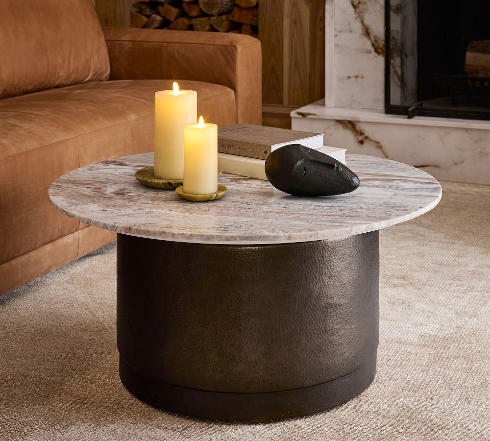 Pottery Barn Marble Coffee Table