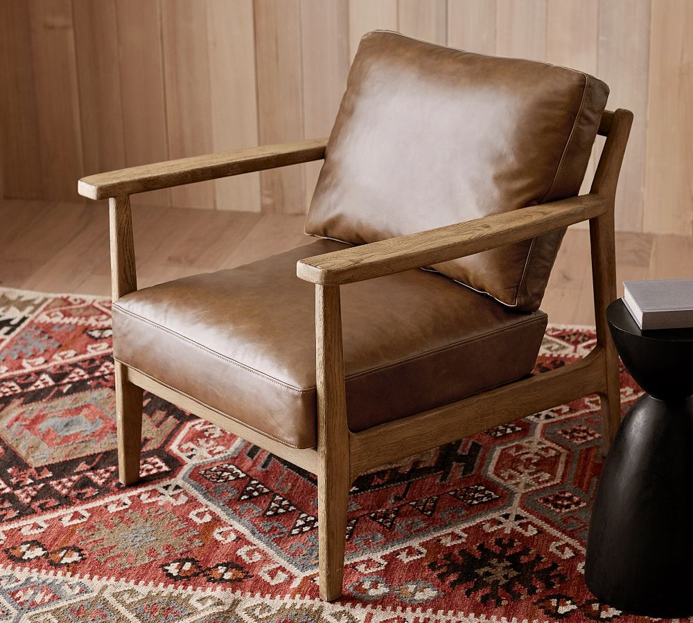 Open Box: Cody Leather Chair | Pottery Barn