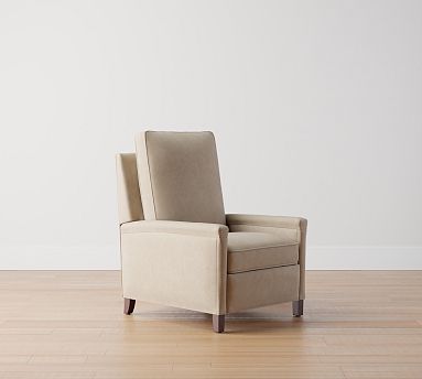 Tyler Leather Square Arm Recliner Chair | Pottery Barn