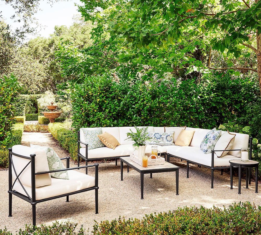 Build Your Own - Ellis Metal Outdoor Sectional Components | Pottery Barn