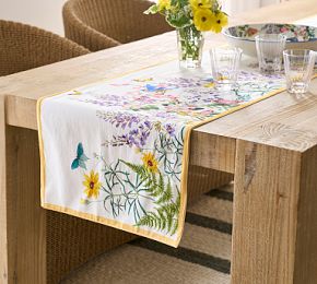 Meadow Cotton Table Runner | Pottery Barn