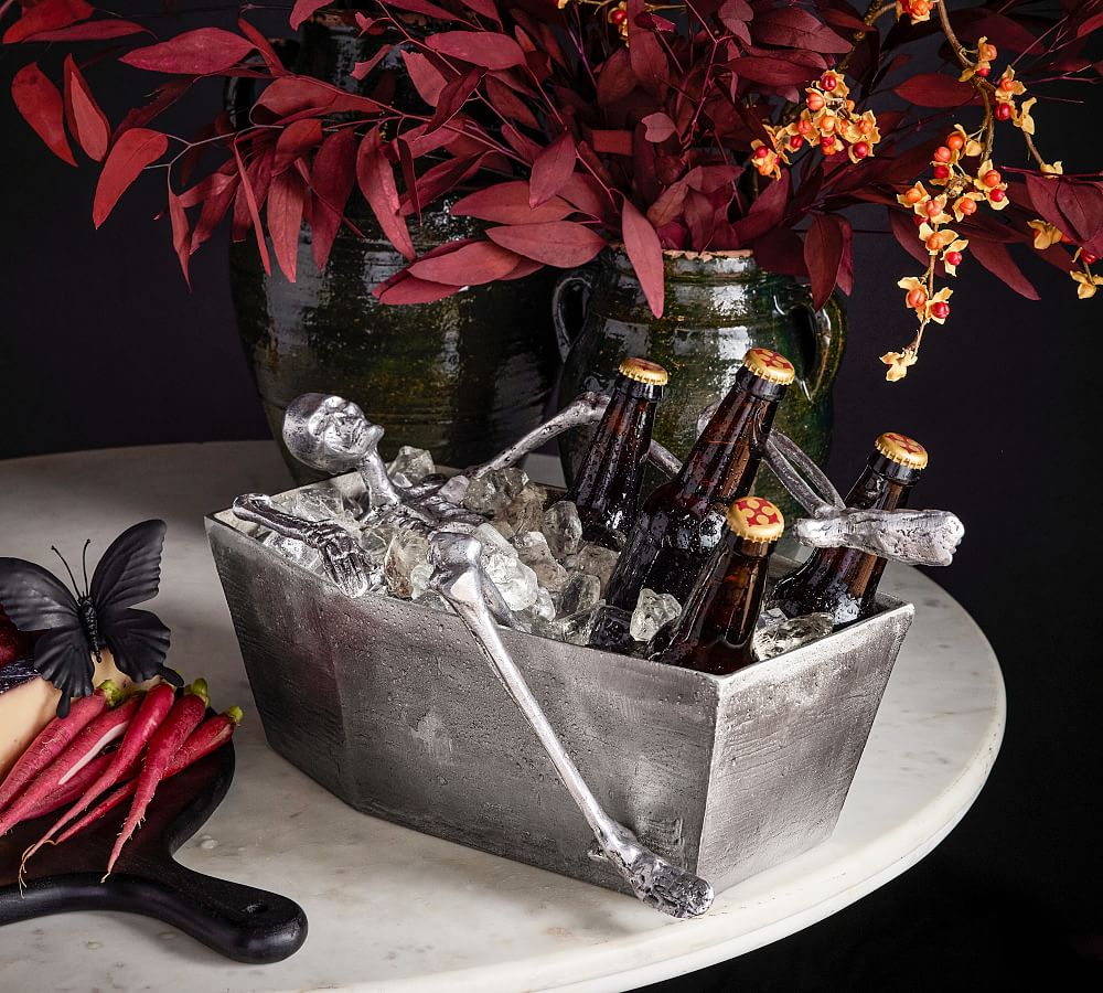Skeleton Coffin Party Bucket - Spooky Fun Decor | Pottery Barn