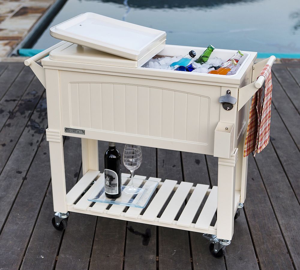 Permasteel Hyannis Stand-up Cooler with Bottle Opener | Pottery Barn