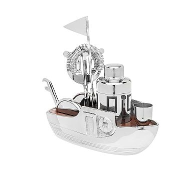 Stainless Steel Tugboat Bar Tools - Set of 12 | Pottery Barn