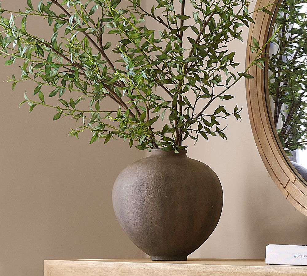 Faux Mini Green Leaf Branch | Pottery Barn