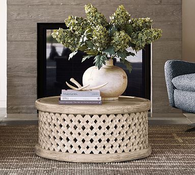 Bodega Round Coffee Table (34") | Pottery Barn