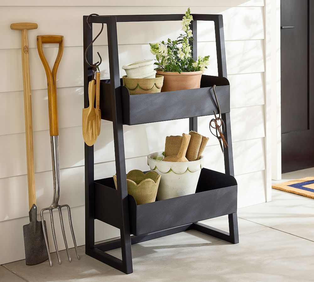 Malibu Metal Plant Stand | Pottery Barn