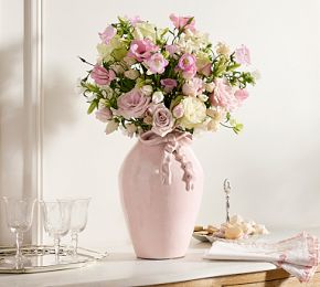 LoveShackFancy Bow Vase | Pottery Barn