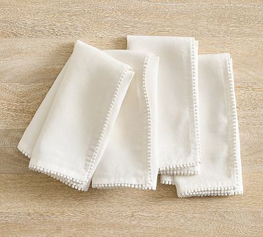 Monique Lhuillier Signature Napkins - Set of 4 | Pottery Barn