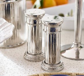 Monique Lhuillier Rivoli Salt & Pepper Shakers - Set of 2 | Pottery Barn