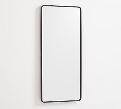 Open Box: Vintage Slim Mirror (19"W x 42"H) - Matte Black | Pottery Barn