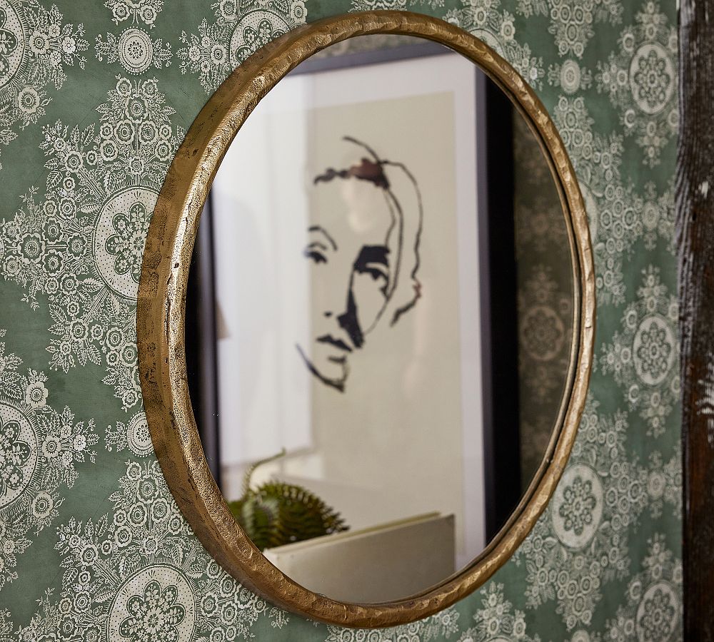 Bodhi Mini Round Wall Mirror | Pottery Barn
