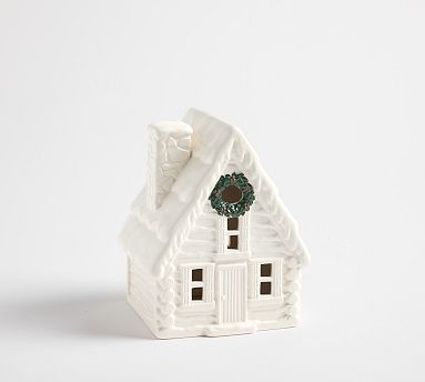 Open Box: Winter Chalet House, Small - White | Pottery Barn