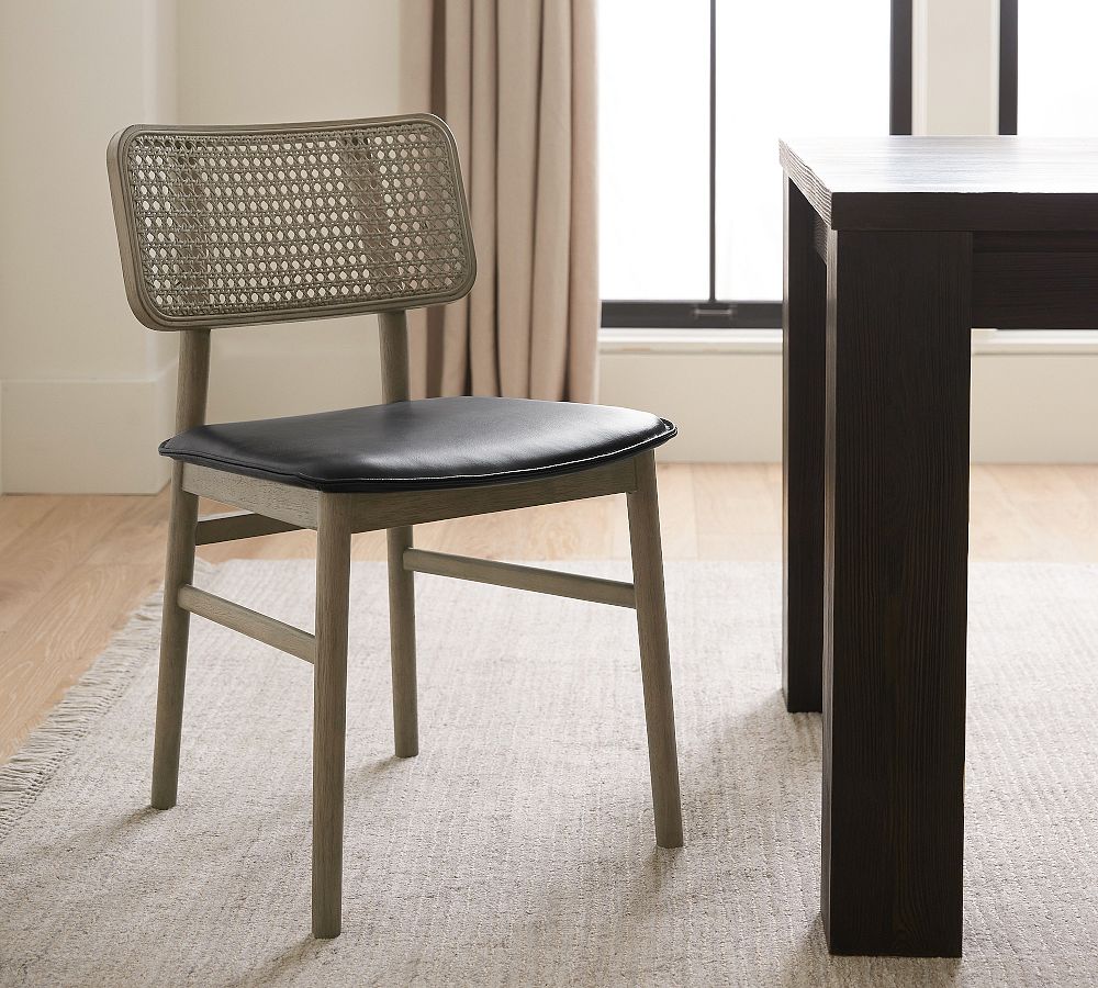 Serling Leather Dining Chairs, Set of 2 | Pottery Barn