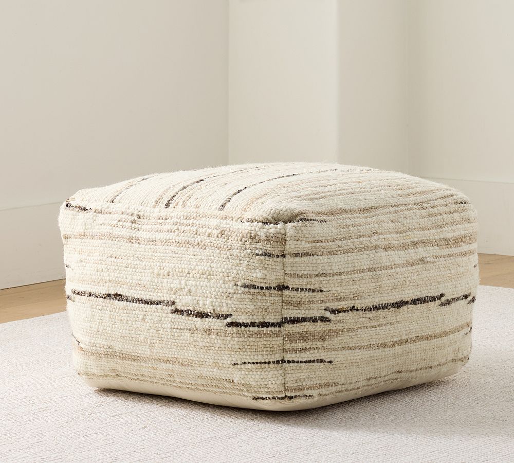 Textured Pouf | Pottery Barn