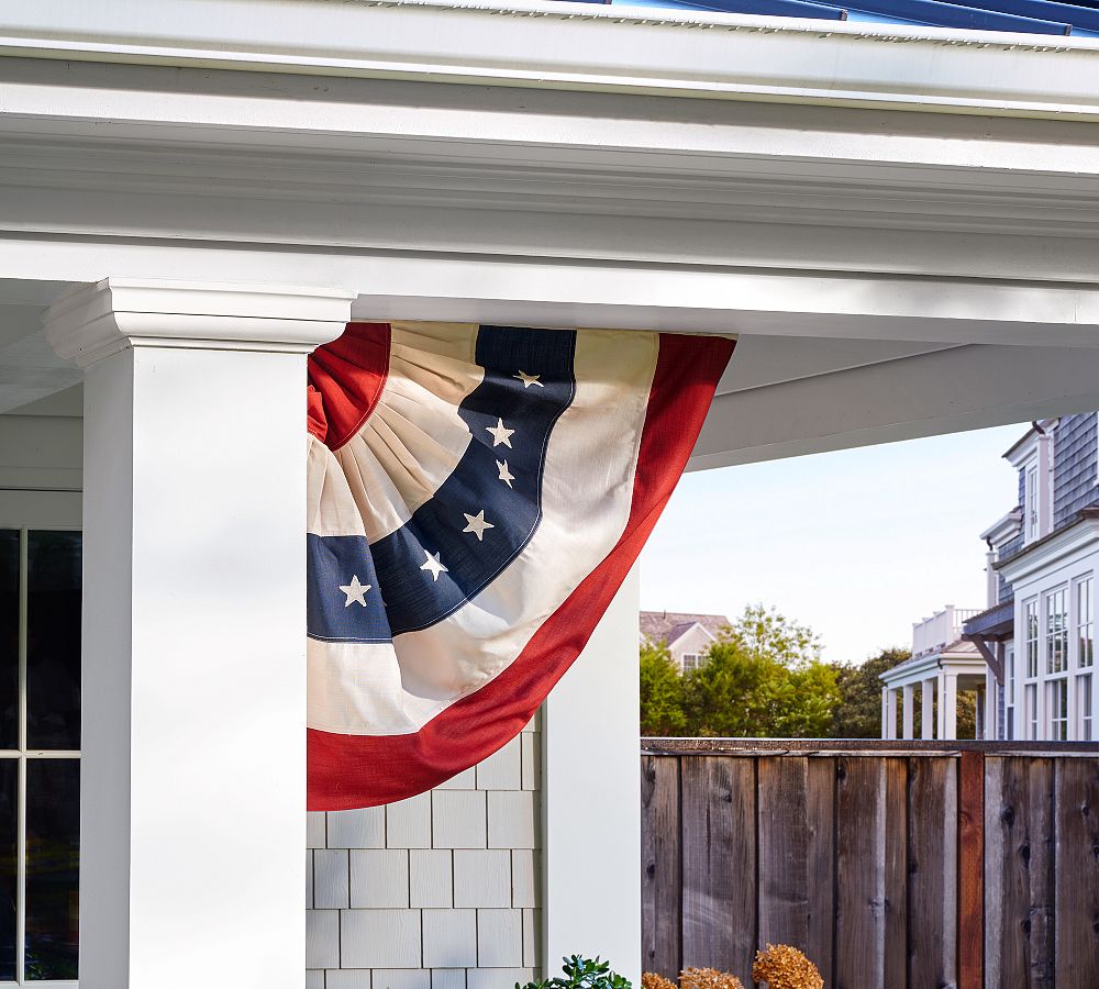 Heritage American Flag Corner Bunting | Pottery Barn