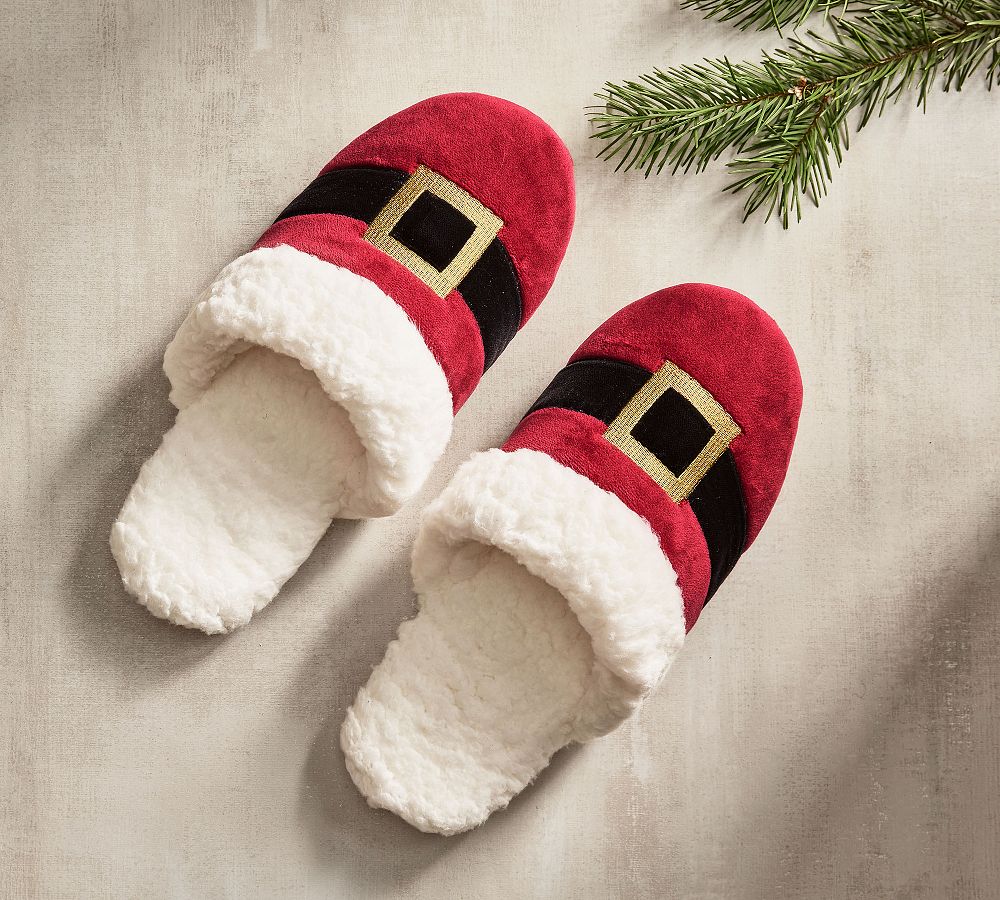 Mr. Claus Slippers | Pottery Barn