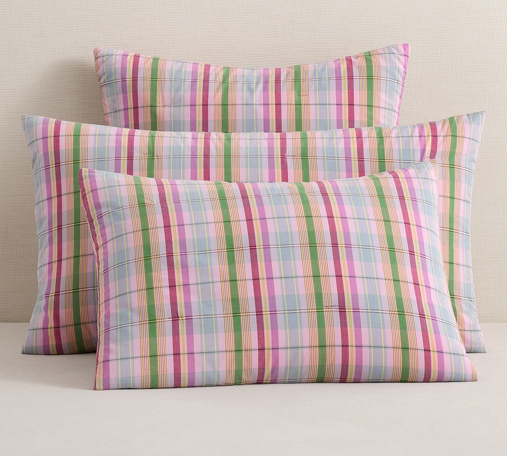 Lakeshore Plaid Comforter Sham | Pottery Barn