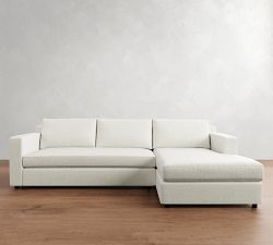 Pacifica Wide Arm Chaise Sectional (107") | Pottery Barn