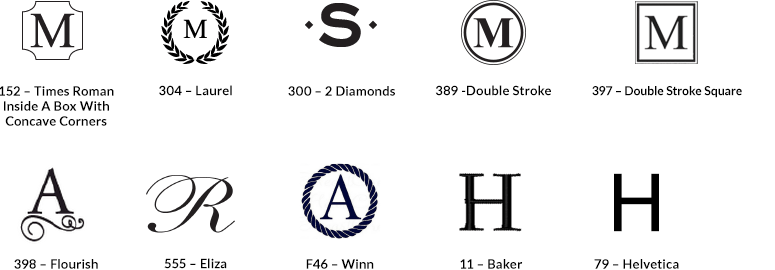 Monogram Guide | Pottery Barn