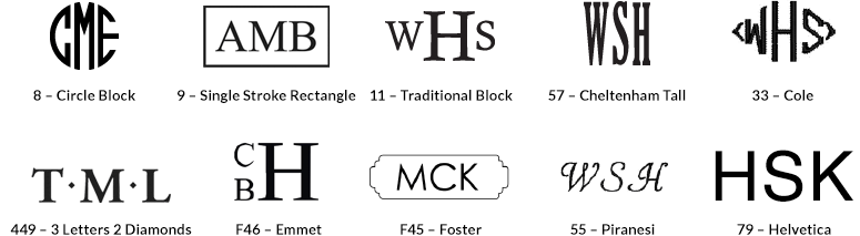 Monogram Guide | Pottery Barn